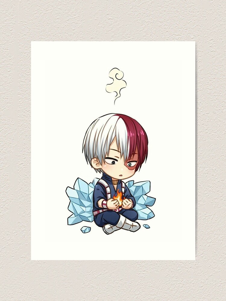 "Shoto Todoroki" Art Print by Ricon-Otaku | Redbubble