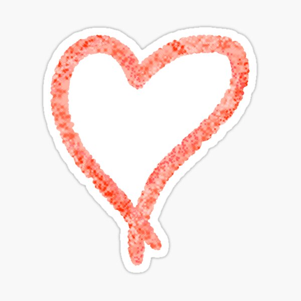 "Pink Heart" Sticker for Sale by HoneyHani | Redbubble