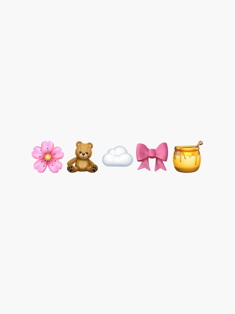 "aesthetic emojis pt 2 - “soft girl” " Sticker for Sale by ...