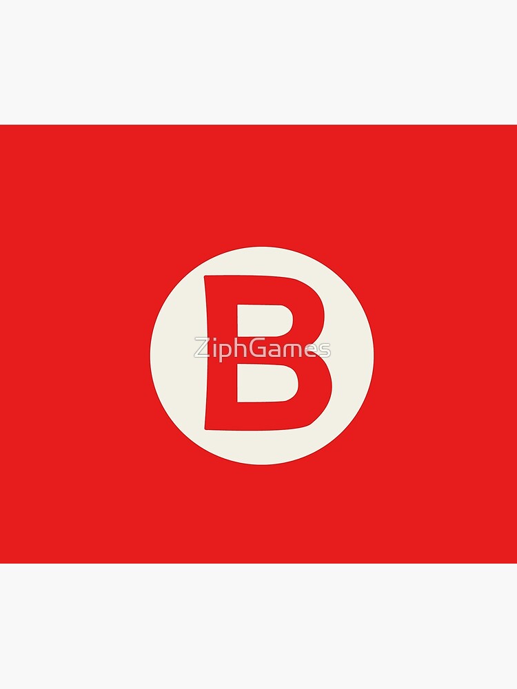 "letter b red" Art Print for Sale by ZiphGames | Redbubble