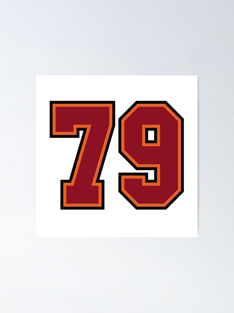 "Number 79 Sports Tampa Seventy-Nine Jersey" Poster by HelloFromAja ...