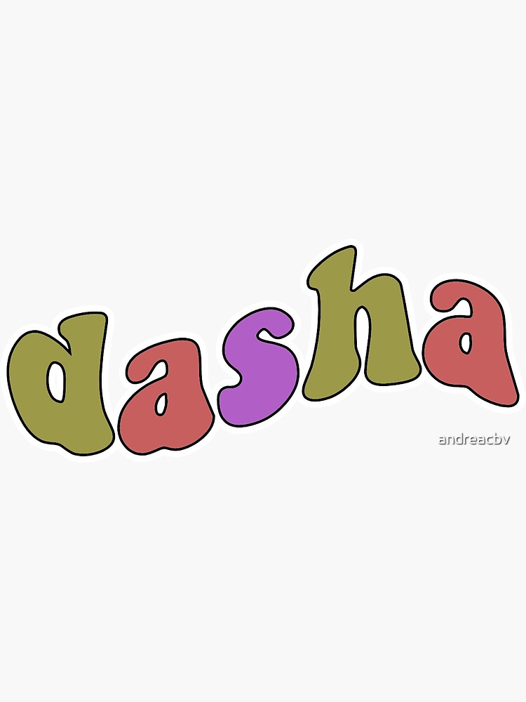 Pegatina «cita de nombre de dasha» de andreacbv | Redbubble