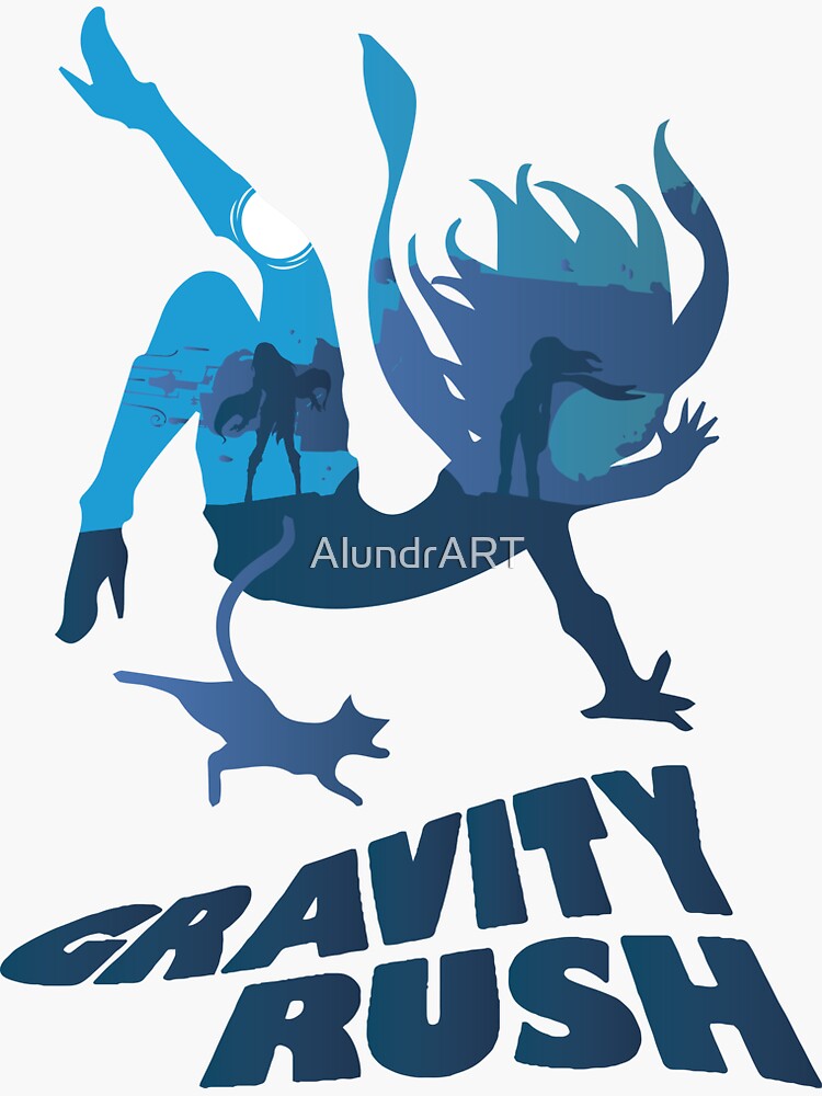"Gravity Rush" Sticker for Sale by AlundrART | Redbubble