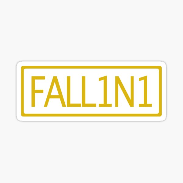 "Lucifer Fall1N1" Sticker for Sale by pandasdesigns | Redbubble