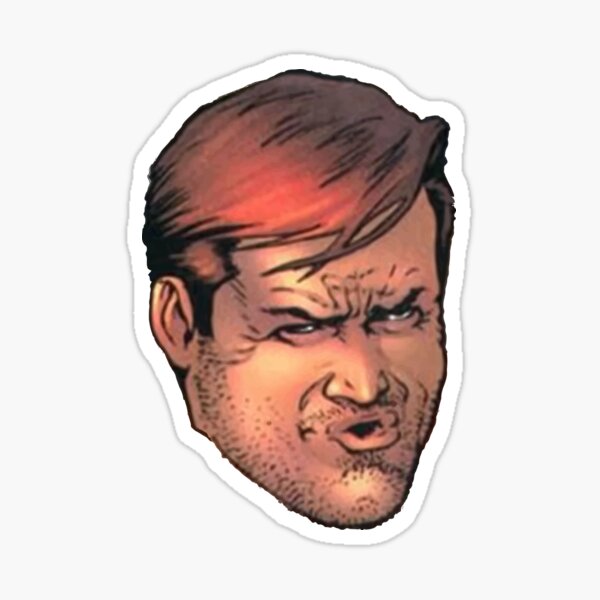 "Ooh meme face" Sticker by dirtyotas | Redbubble