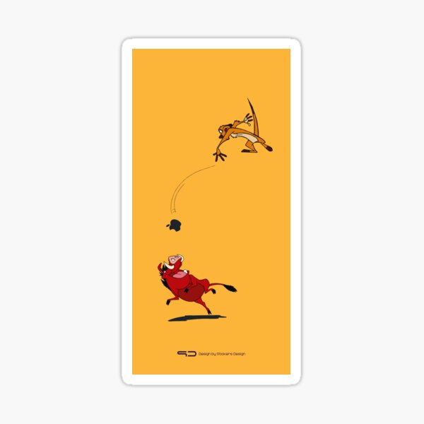 "Timon & Pumbaa iPhone Cases" Sticker for Sale by stickers-design ...