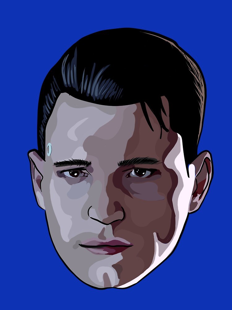 "Cartoon Connor - Detroit: Become Human" Art Print for Sale by Ondis ...
