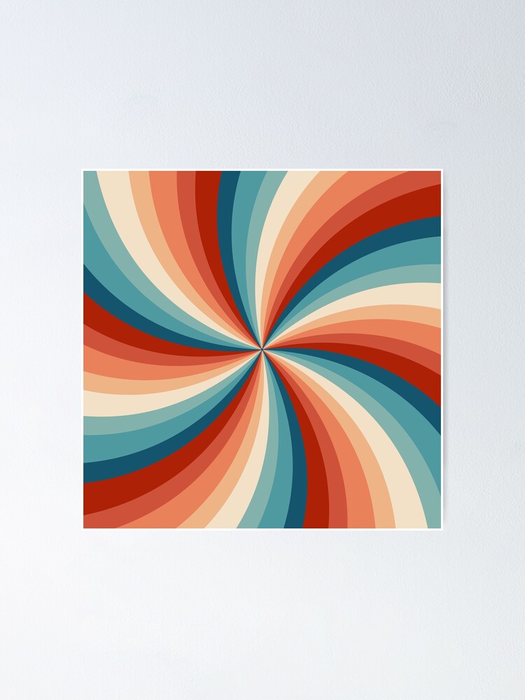 "Colorful retro style sun rays" Poster for Sale by BattaAnastasia ...