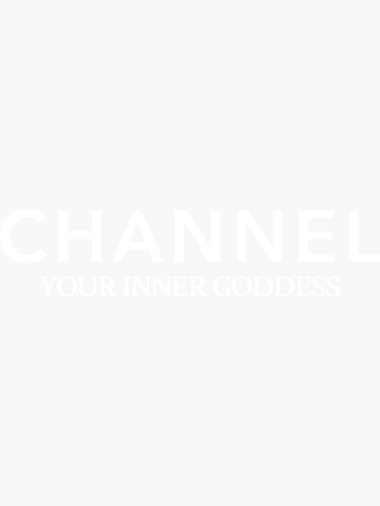 "Channel your inner goddness" Sticker by BubblynBloom | Redbubble