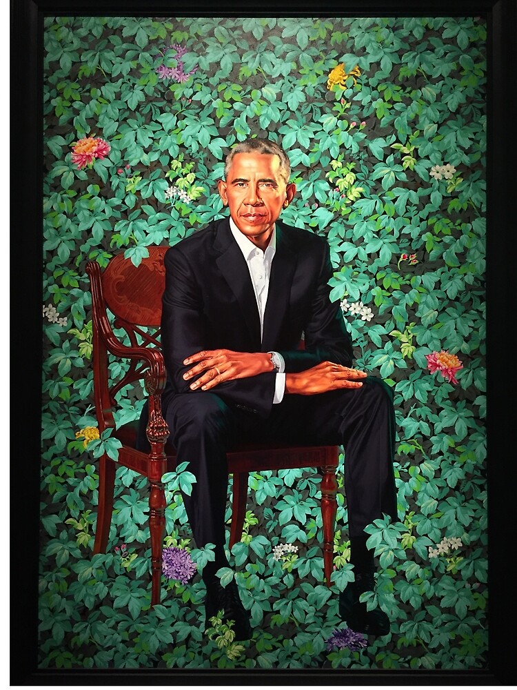 "Framed Obama Portrait" Art Print for Sale by blueriley13 | Redbubble