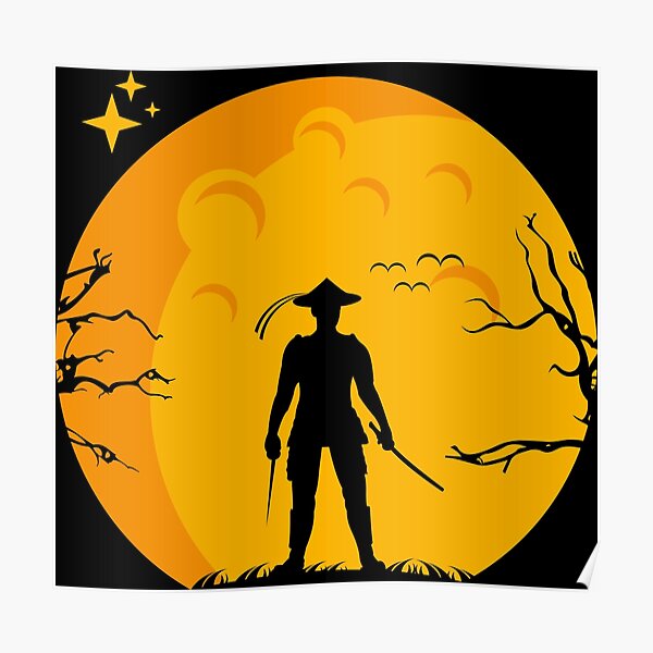 Póster «Samurai listo para la batalla» de Sasha-Arts | Redbubble