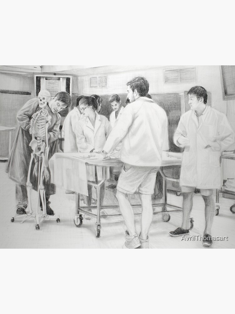 "Pathology Lab 4 - Drawing by Avril Thomas - Adelaide Artist" Sticker ...