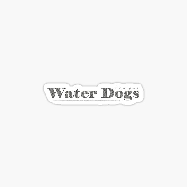 "Water Dogs Designs logo" Sticker for Sale by AlePC | Redbubble