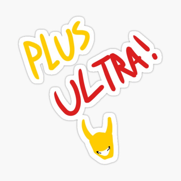 "Plus Ultra - Child style art" Sticker by Drakken-blue | Redbubble