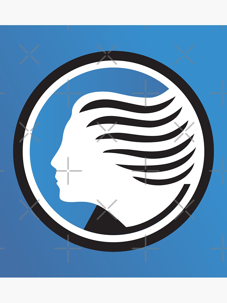 "Atalanta Football Club Logo Original Colors Blue" Sticker for Sale by ...