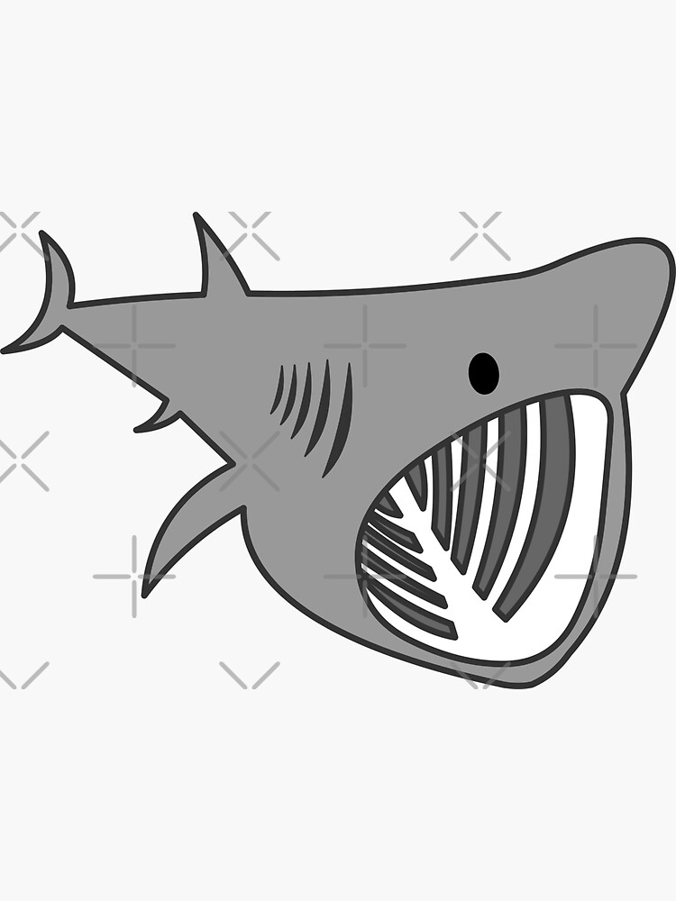 "Basking Shark Pattern" Sticker for Sale by starsquare | Redbubble