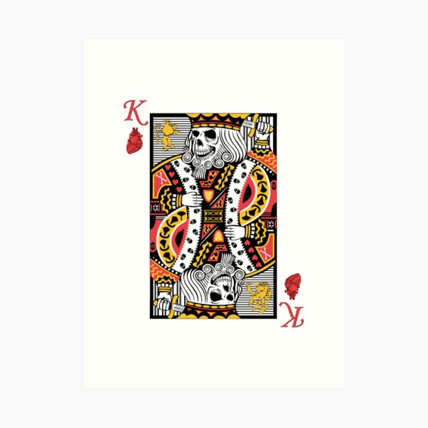 "Horror Skeleton King Playing Card" Art Print for Sale by thejoyker1986 ...