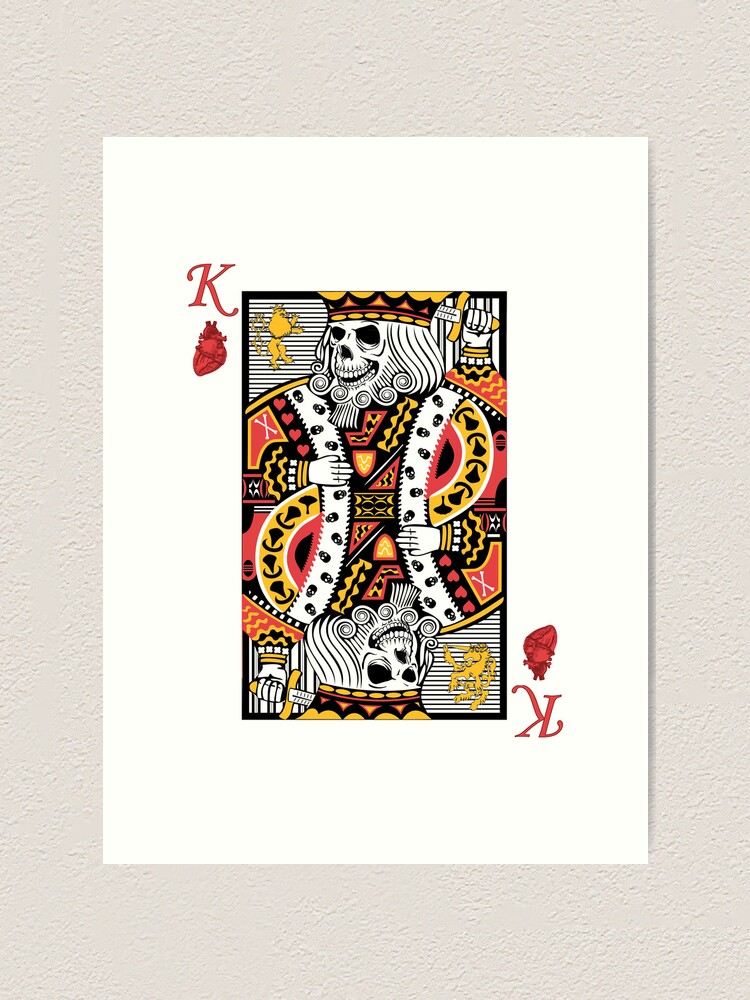 "Horror Skeleton King Playing Card" Art Print for Sale by thejoyker1986 ...