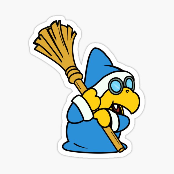 Magikoopa Mario Stickers | Redbubble