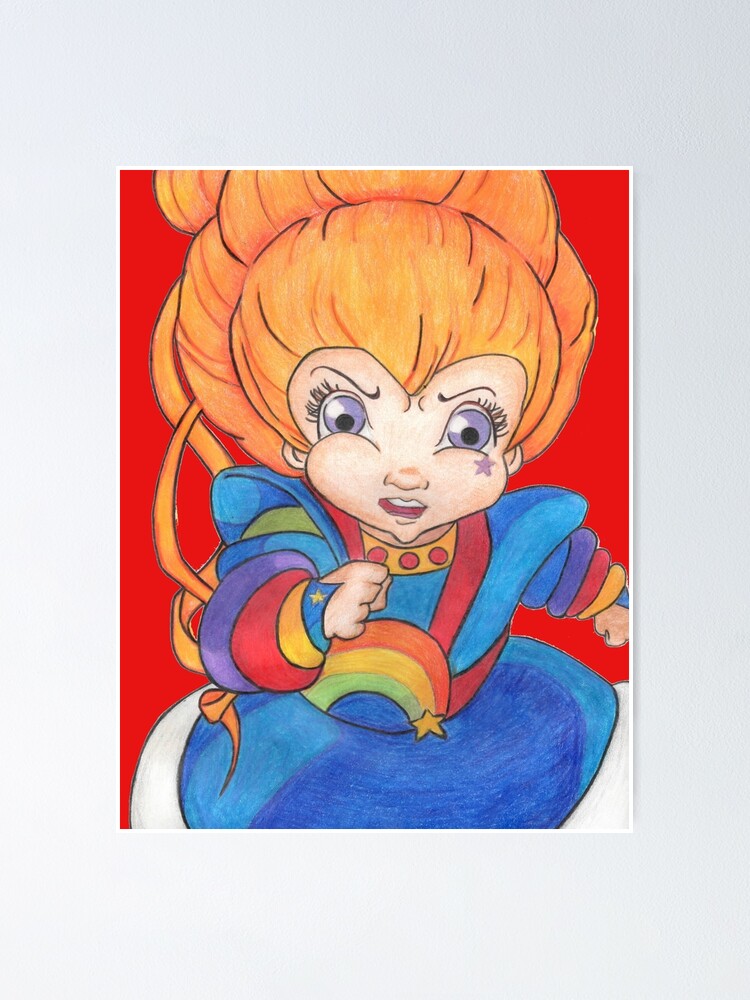 "Angry Rainbow Brite" Poster by tiffanycanpaint | Redbubble