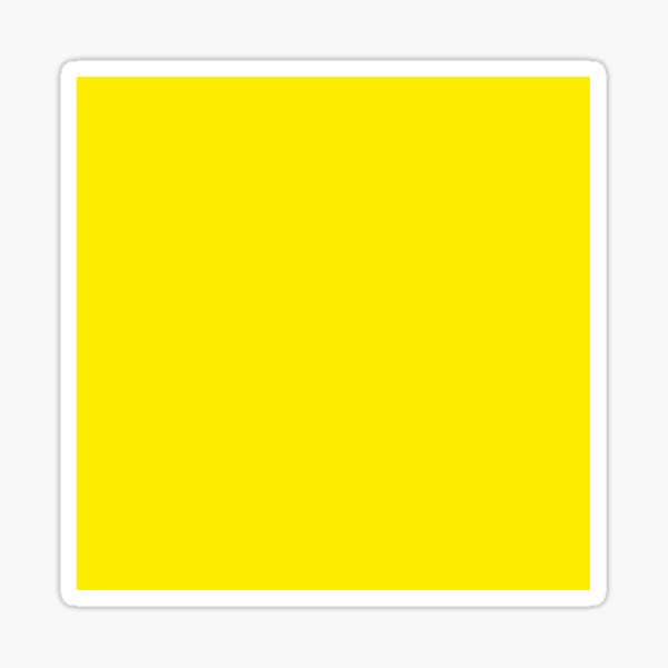 "Plain Simple yellow Solid Block Color" Sticker for Sale by Mr-designer ...