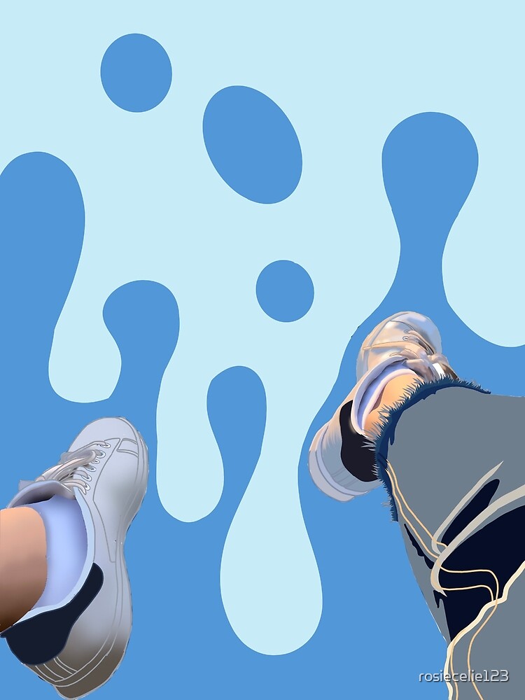 "falling in blue slime" Poster by rosiecelie123 | Redbubble