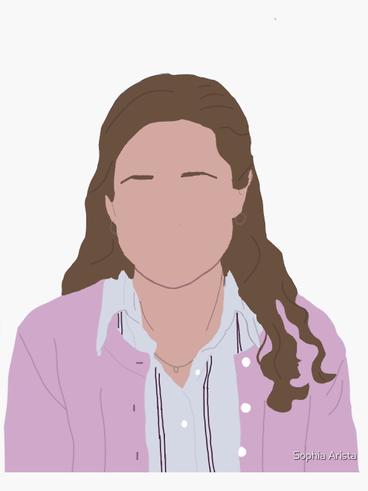 "Pam Beesly Sticker" Sticker for Sale by Sarista1 | Redbubble