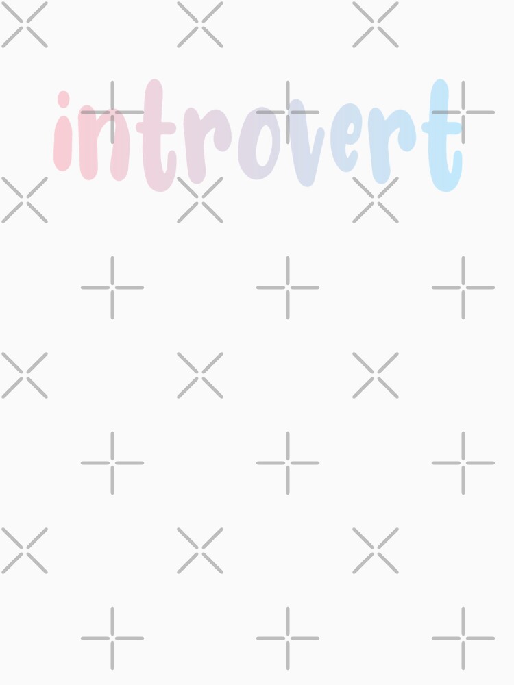 " Introvert pastel pink and blue aesthetic shape" T-shirt for Sale by ...