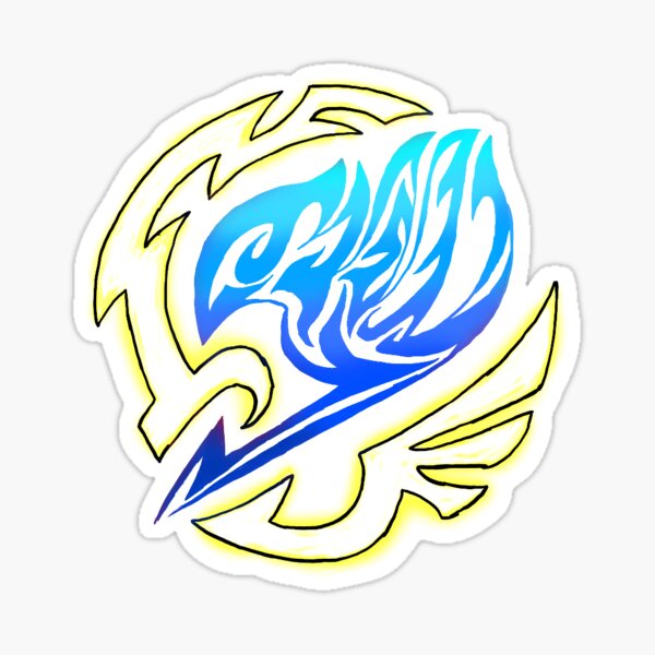 "Blue Fairy Tail Mark" Sticker by LunaAckerman | Redbubble