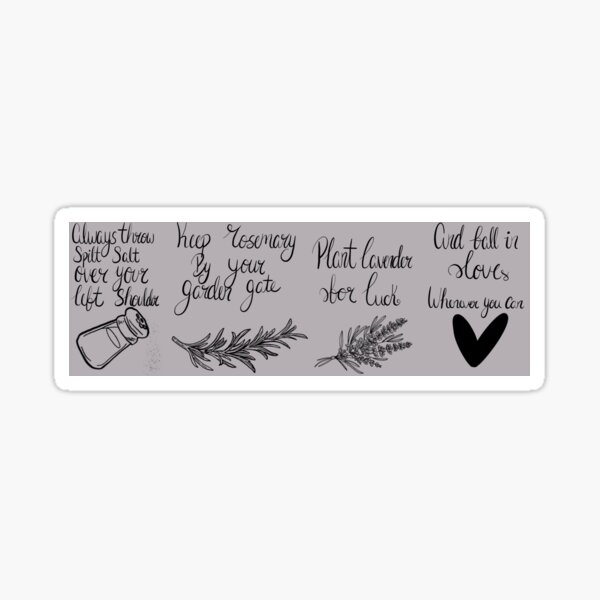 Practical Magic Inspired Vinyl Decal Stickers, Labels & Tags Bumper ...