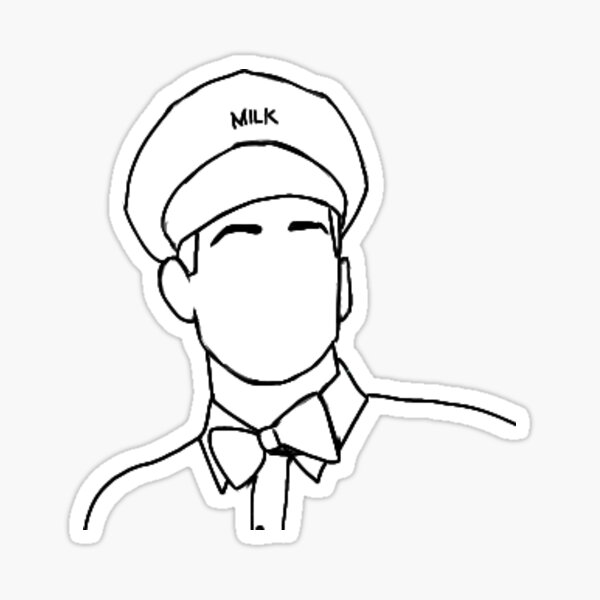 "Ted Nivison Milk Man" Sticker for Sale by OkwardEthan | Redbubble