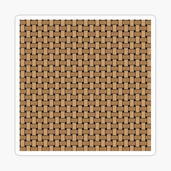 "Basket Weave Pattern" Sticker for Sale by JoeyCrimson | Redbubble