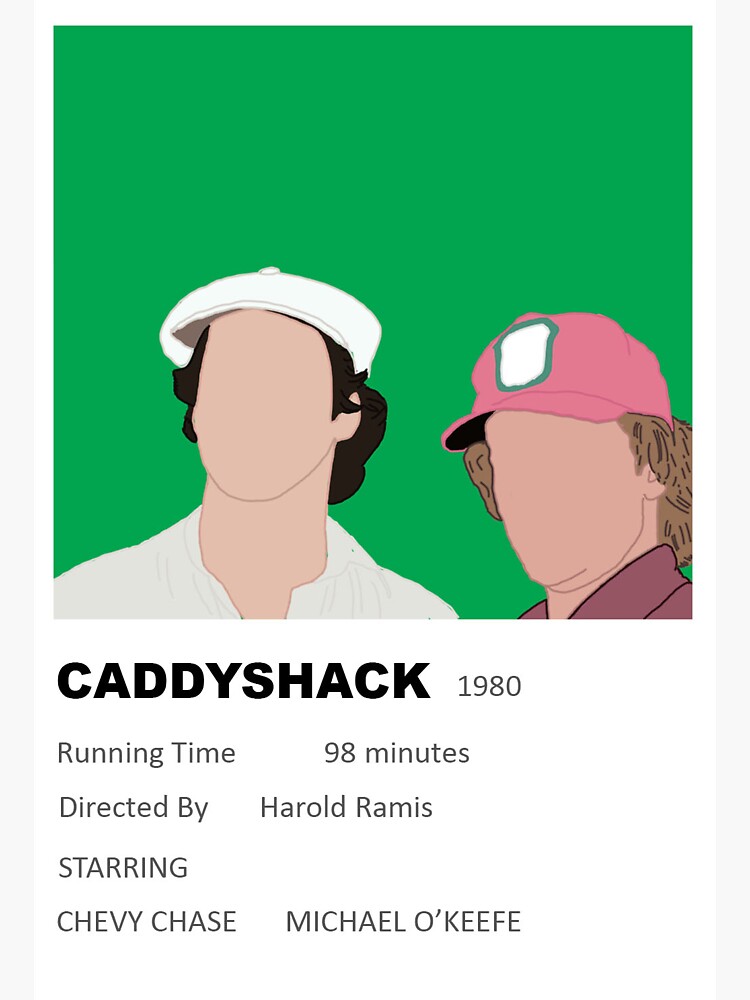 "Caddyshack Minimalist Movie Poster" Sticker for Sale by eflynner1224 ...