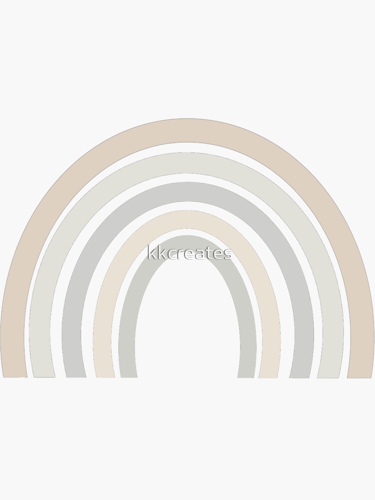 "Little Boho Earthy Rainbow" Sticker for Sale by kkcreates | Redbubble