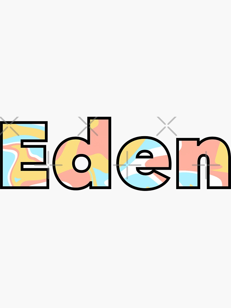 "Eden Custom Name " Sticker for Sale by MadeBySarah | Redbubble