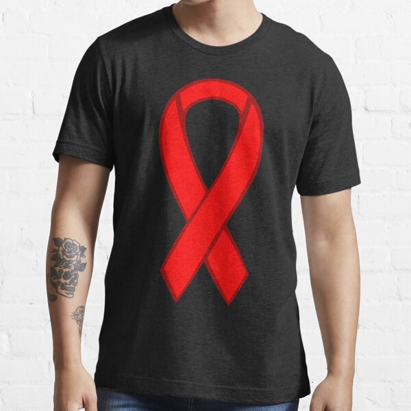 "HIV and AIDS Red Awareness Ribbon" T-shirt for Sale by sweetsixty ...