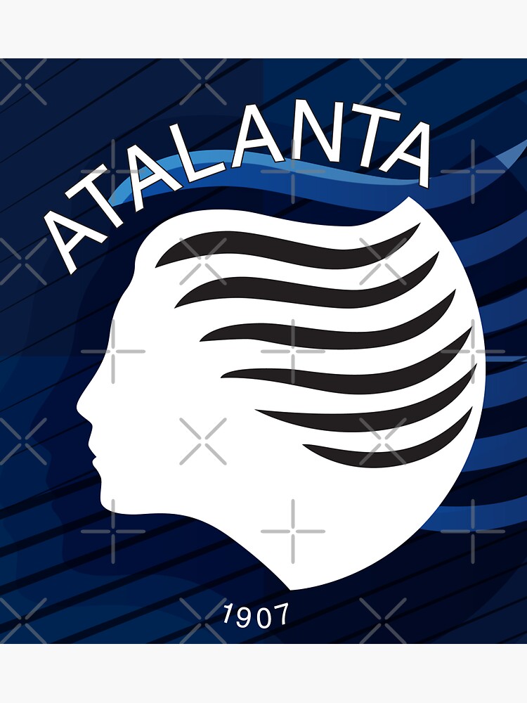 "Atalanta Football Club Logo Original Colors Blue with Darkness ...