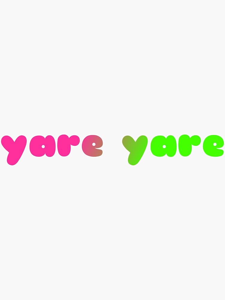 "yare yare saiki k" Sticker by mollyelis11 | Redbubble