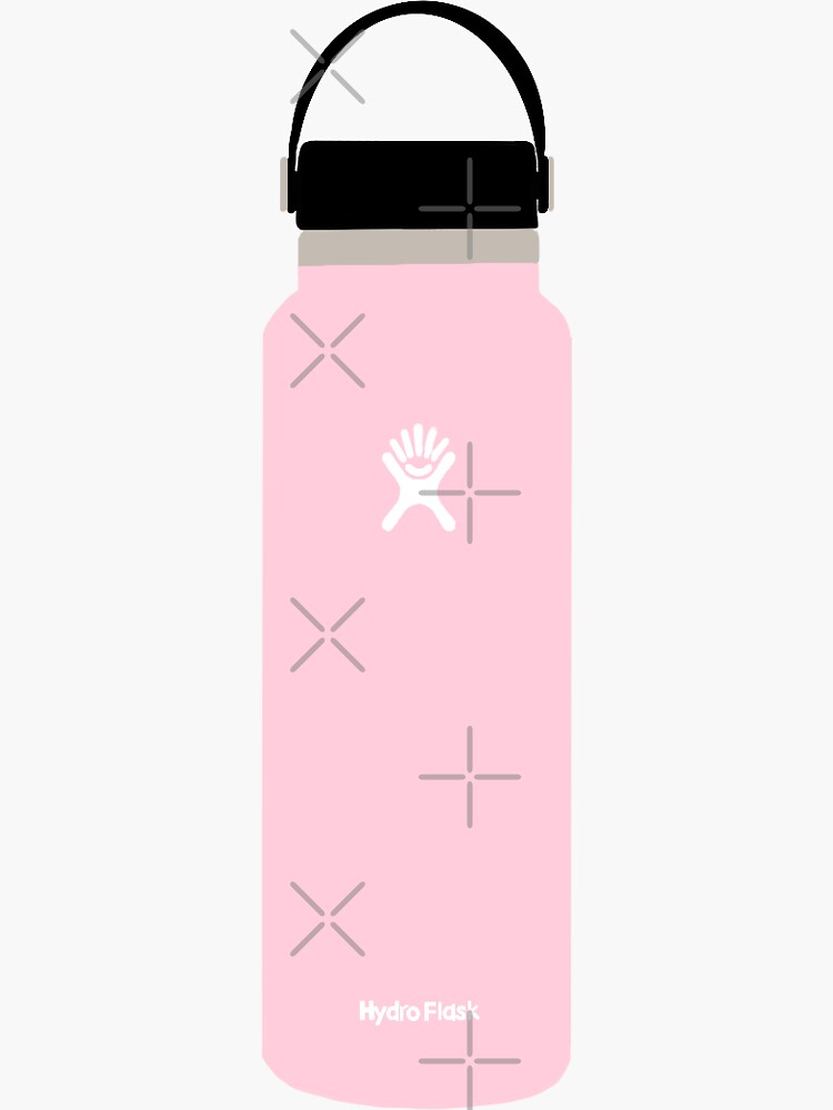 "Pink hydroflask " Sticker for Sale by livehappily | Redbubble