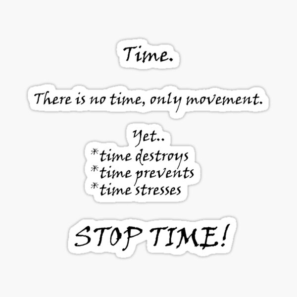 "Time" Sticker for Sale by Hubblens | Redbubble
