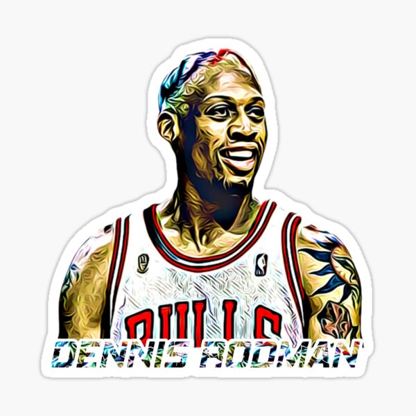 "Dennis Rodman, Funny Cartoon Rodman" Sticker for Sale by khaledbn973 ...