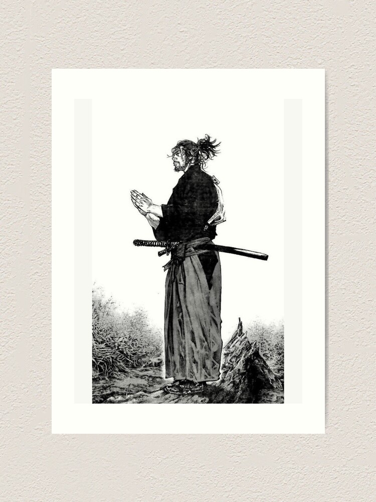 "Vagabond Miyamoto Musashi praying" Art Print for Sale by ToLaughTale ...