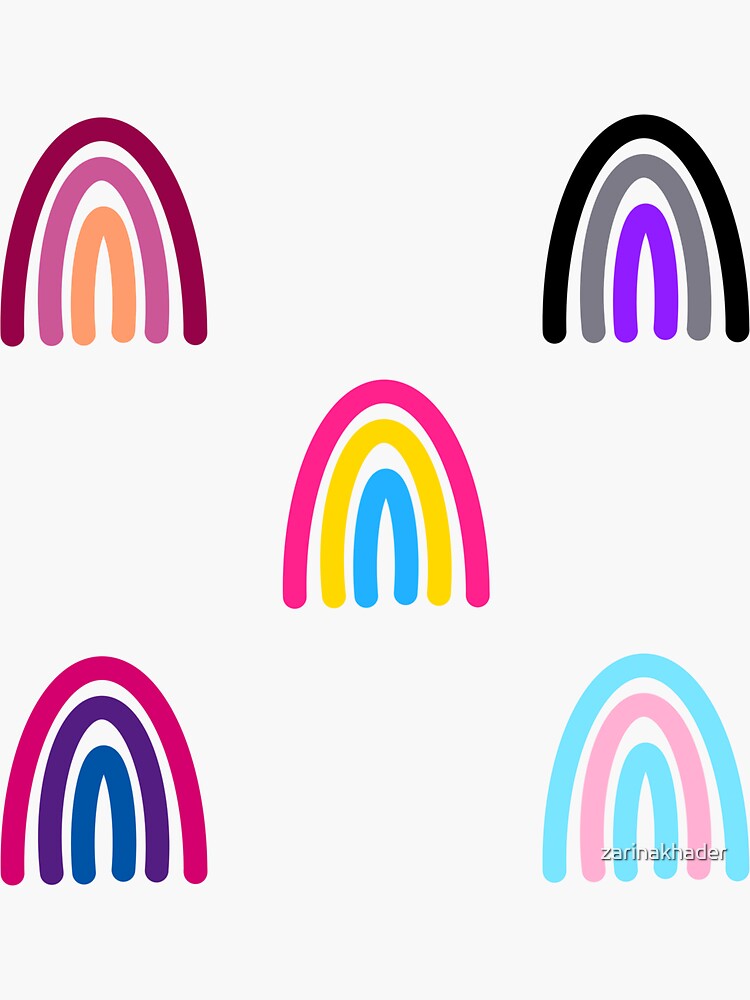 "Pride Pack" Sticker by zarinakhader | Redbubble