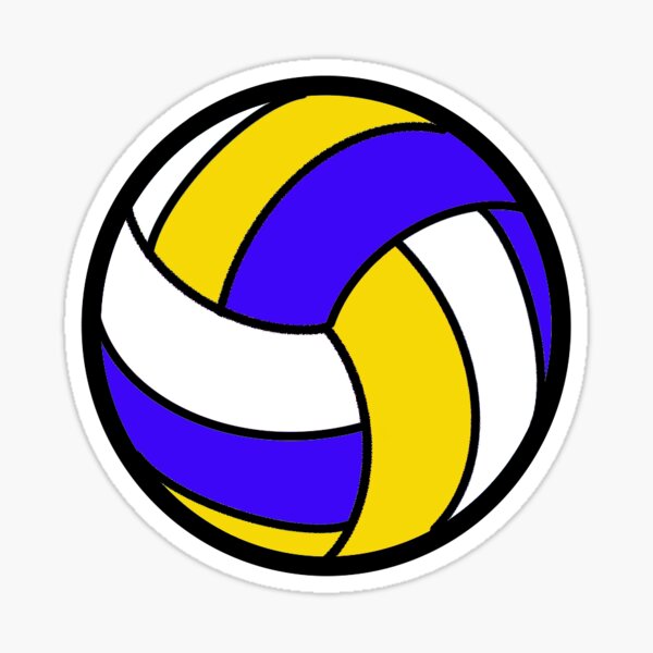 "Volleyball Digital Art" Sticker for Sale by sunnysideco | Redbubble