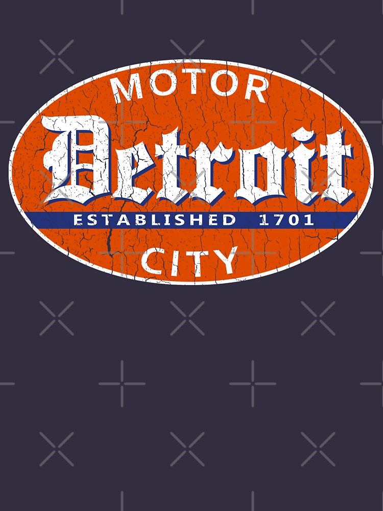 "Vintage Detroit (Distressed Design)" T-shirt for Sale by robotface ...