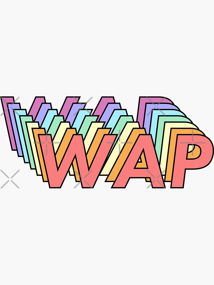 "Wap" Sticker for Sale by ind3finite | Redbubble