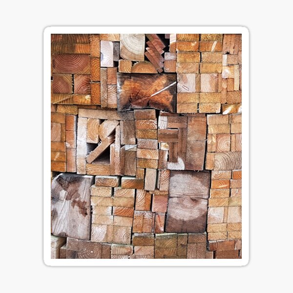 "Timber stack at Chatsworth House" Sticker for Sale by FernleaGardens ...