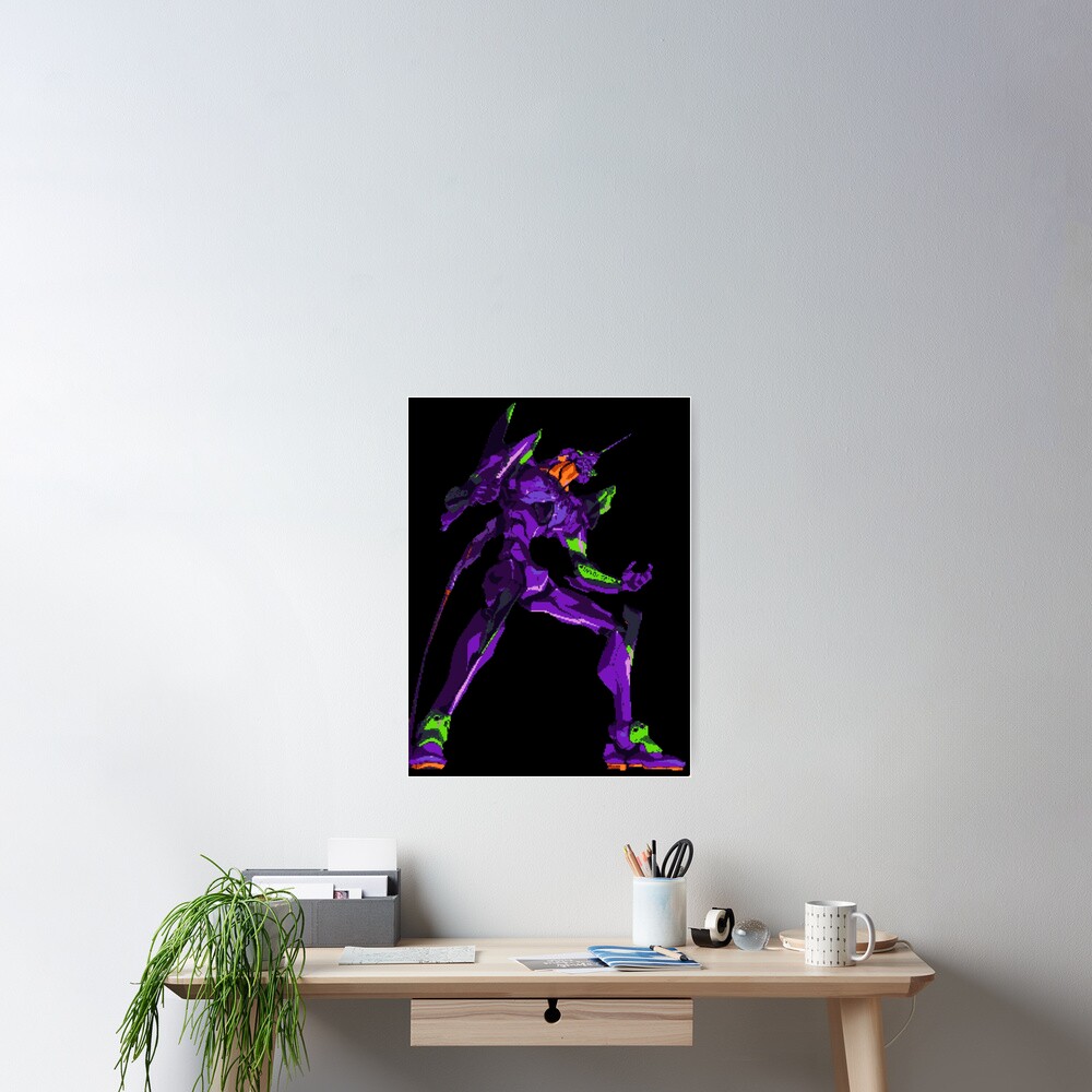 Poster « Eva 01 Pixel Art », par owopixels | Redbubble