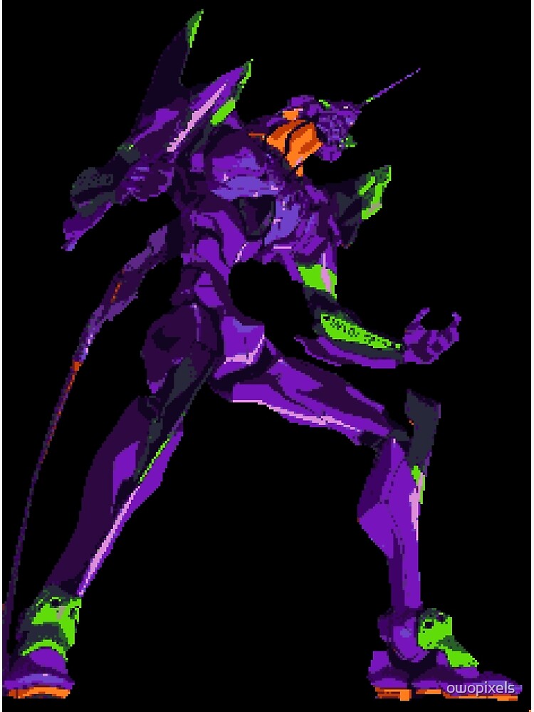 Poster « Eva 01 Pixel Art », par owopixels | Redbubble