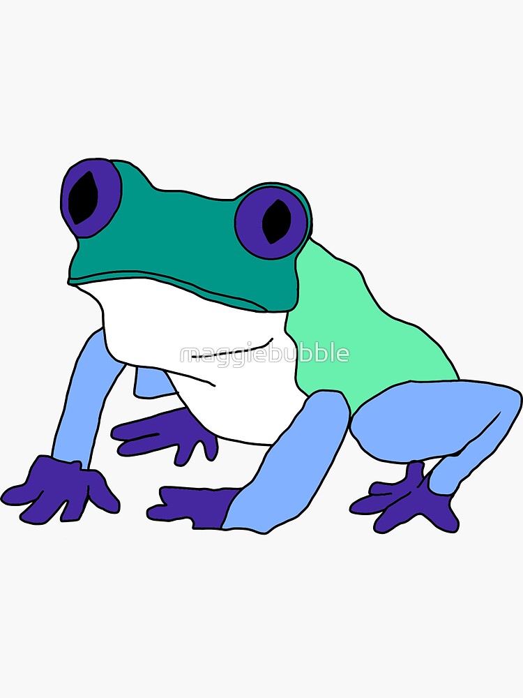 "mlm (gay) pride frog" Sticker for Sale by maggiebubble | Redbubble